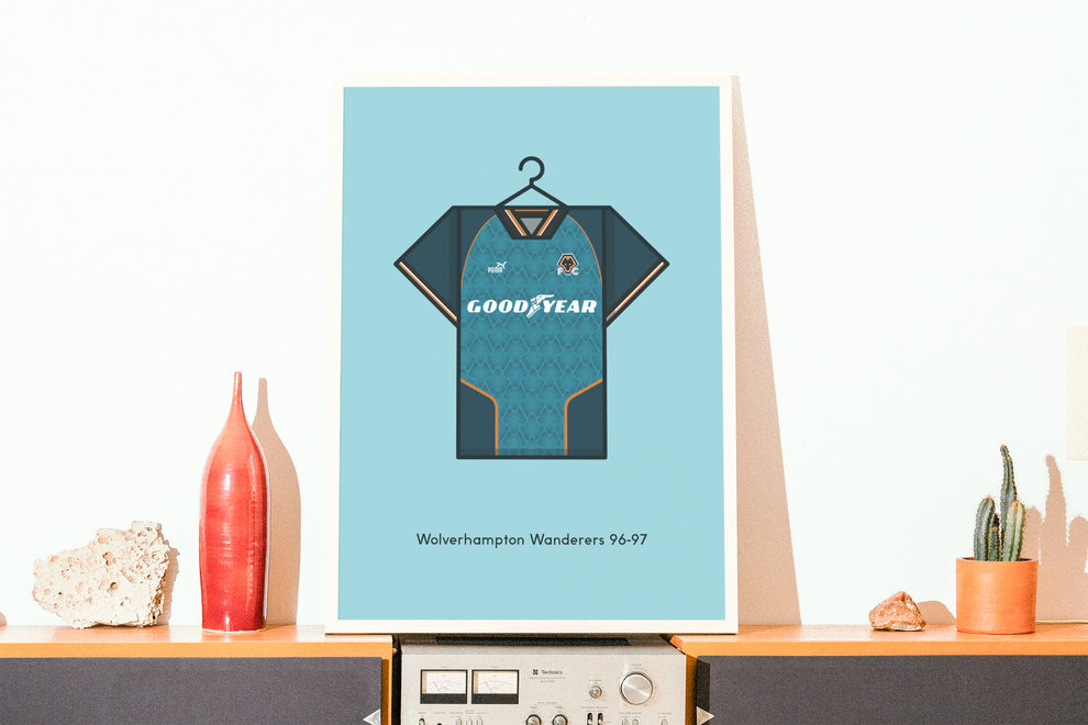 Wolverhampton Wanderers 1996-97 Away Football Kit – Minimal Football Kits